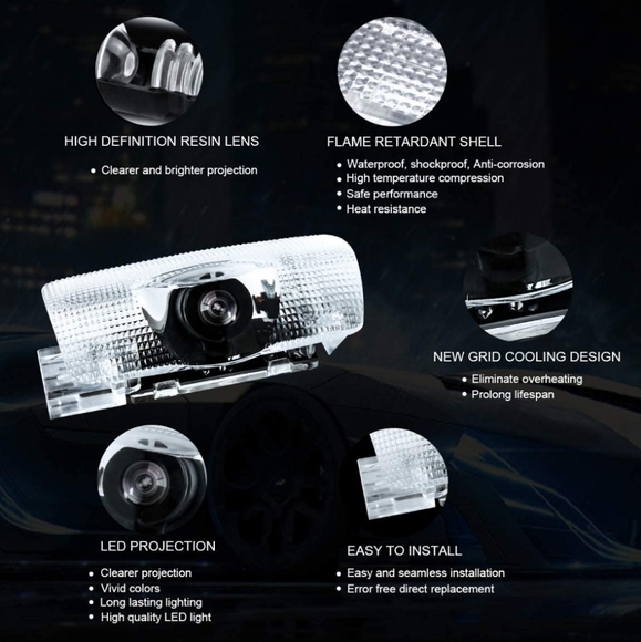 Car Audio, Video & GPS | 4 Lexus Car Door Projector Lights Led Puddle ...